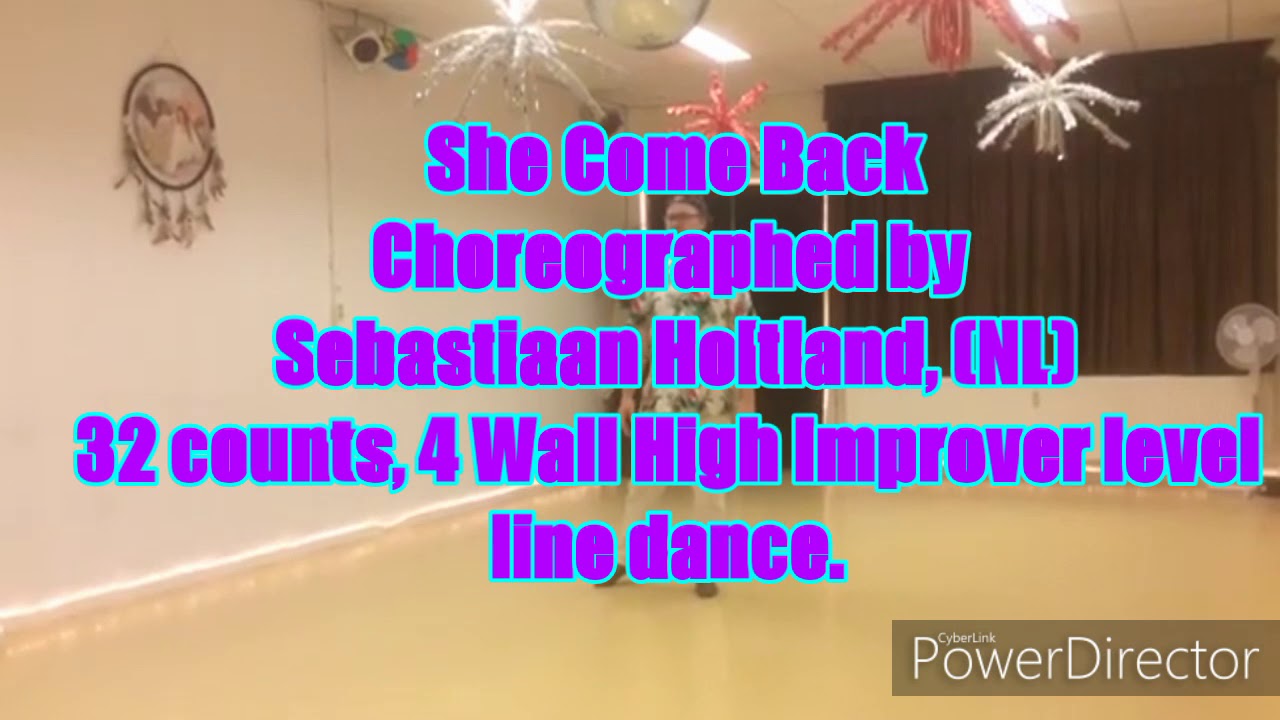She Come Back (Edited demo) line dance - YouTube