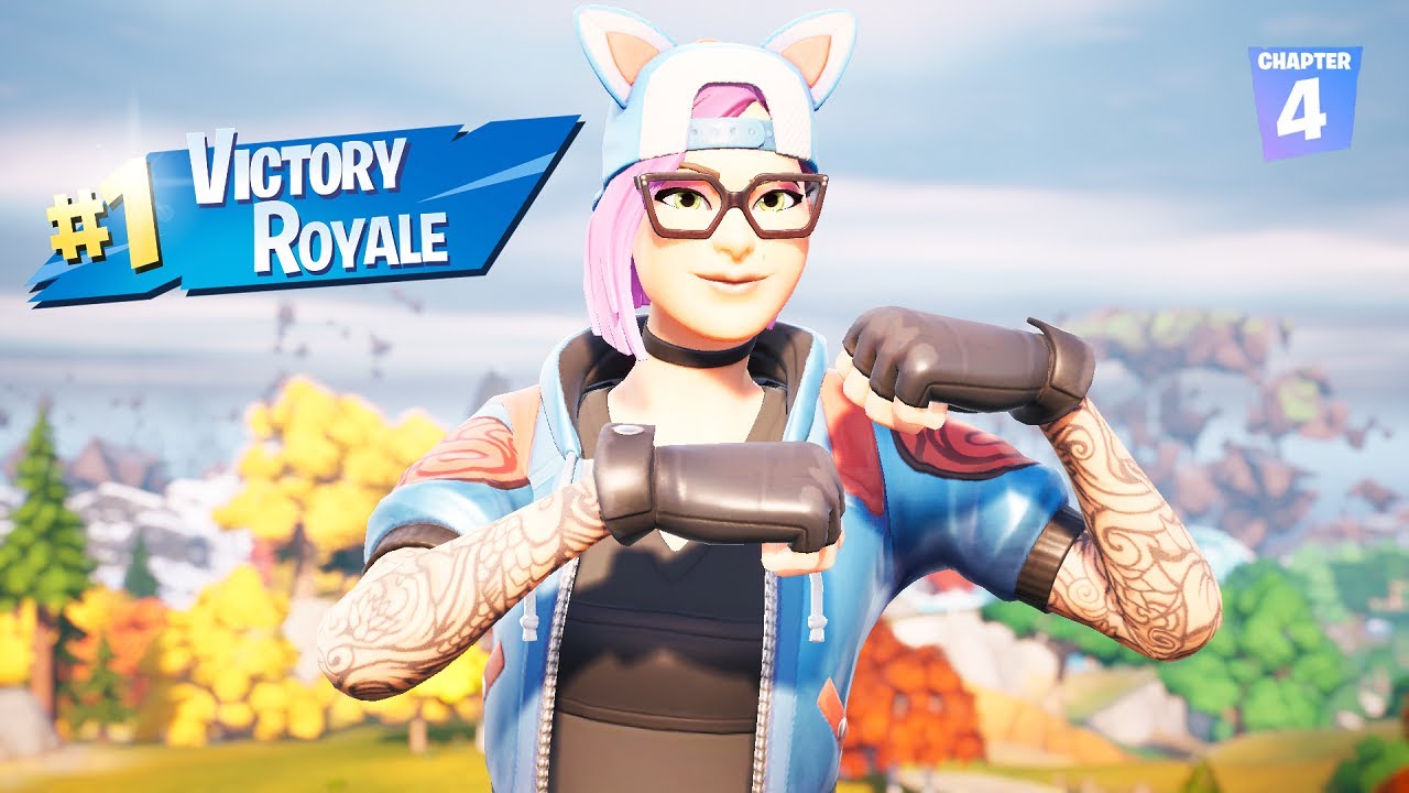VICTORIA CON LA SKIN LINCE FORTNITE - YouTube
