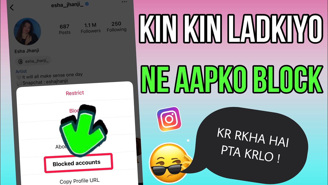 Instagram Pe Kaise Pata Kare Ki Hame Kisi Ne Block Kiya Hai ? - YouTube