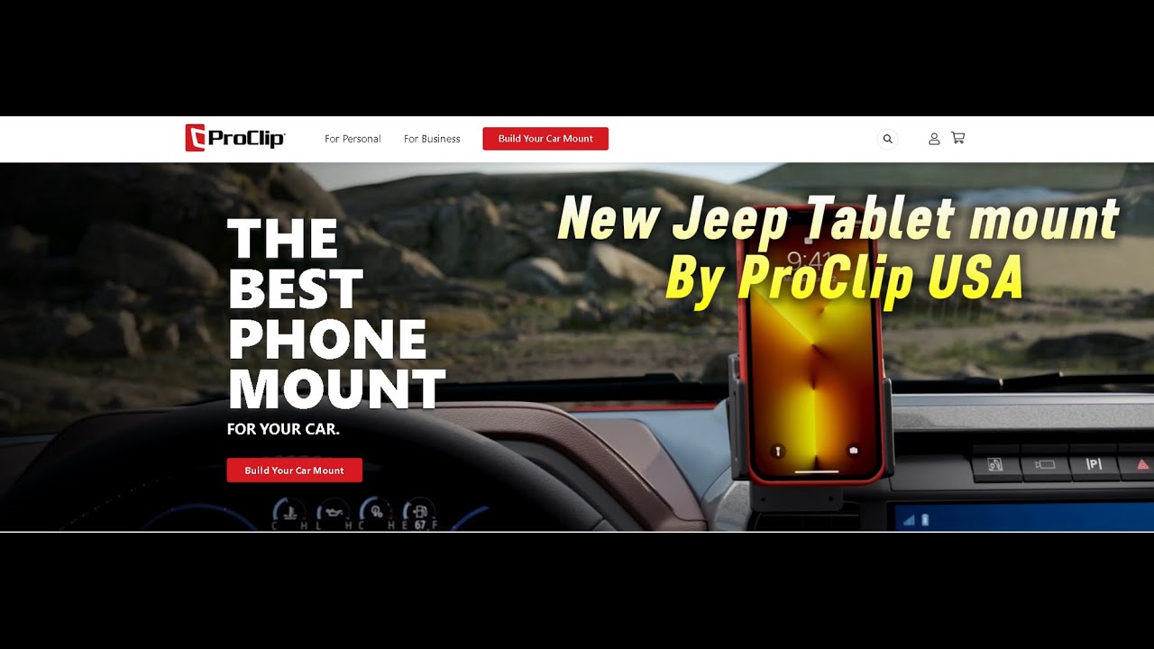 New Jeep Tablet Mount By ProClip USA - YouTube