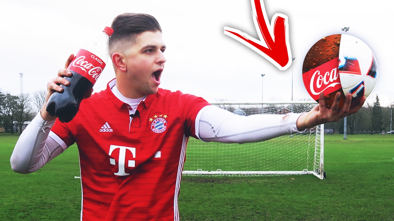 WORLDS FIRST COKE FILLED FOOTBALL!! (MUST TRY) - YouTube