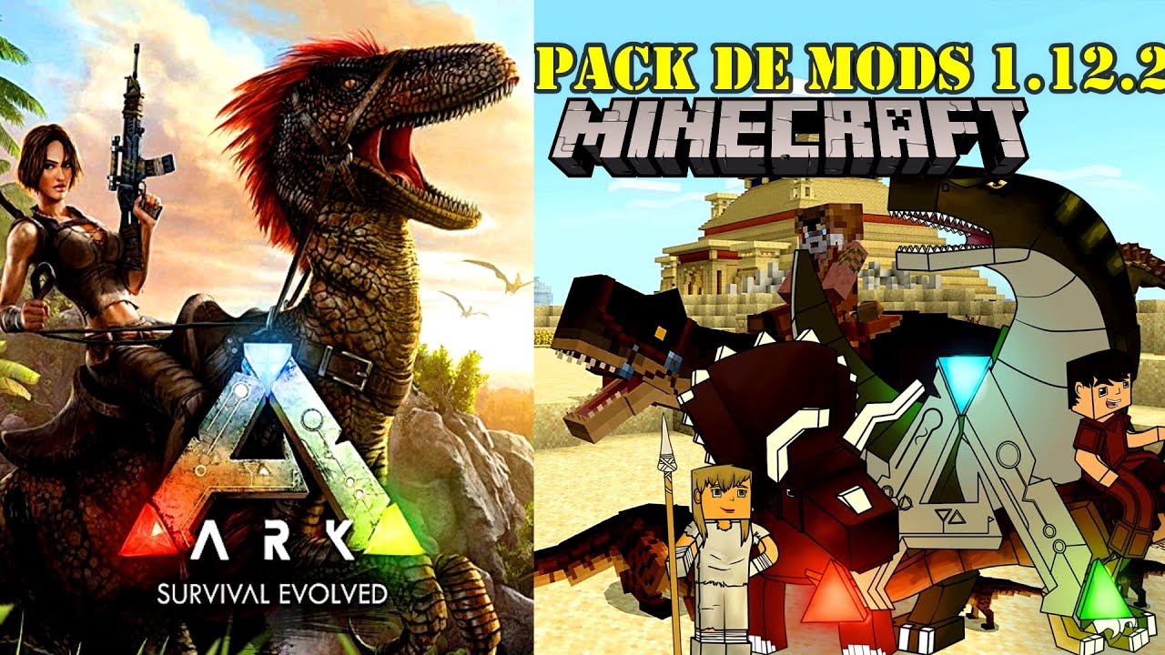 Convertí MINECRAFT en ARK Survival Evolved // PACK de MODS de ...