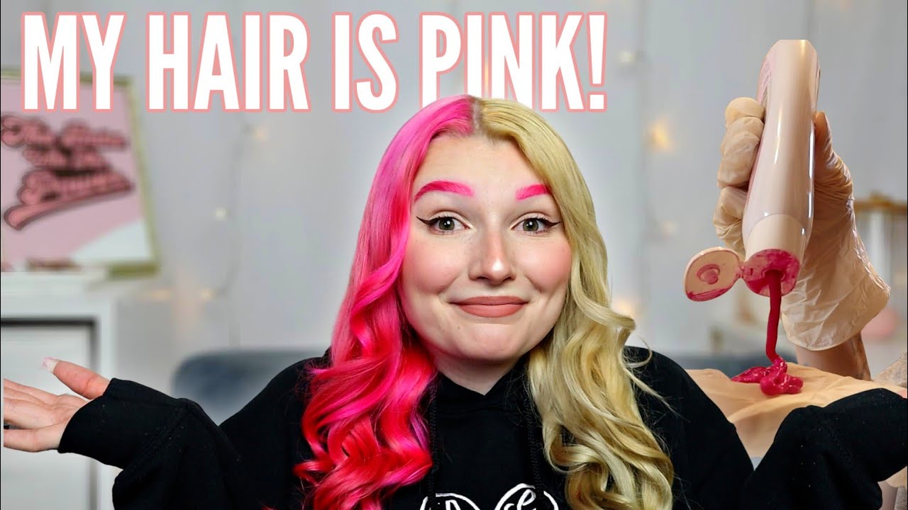 DYEING MY HAIR PINK WITH SHAMPOO!! Punky Colour 3 in 1 Color Depositing ...