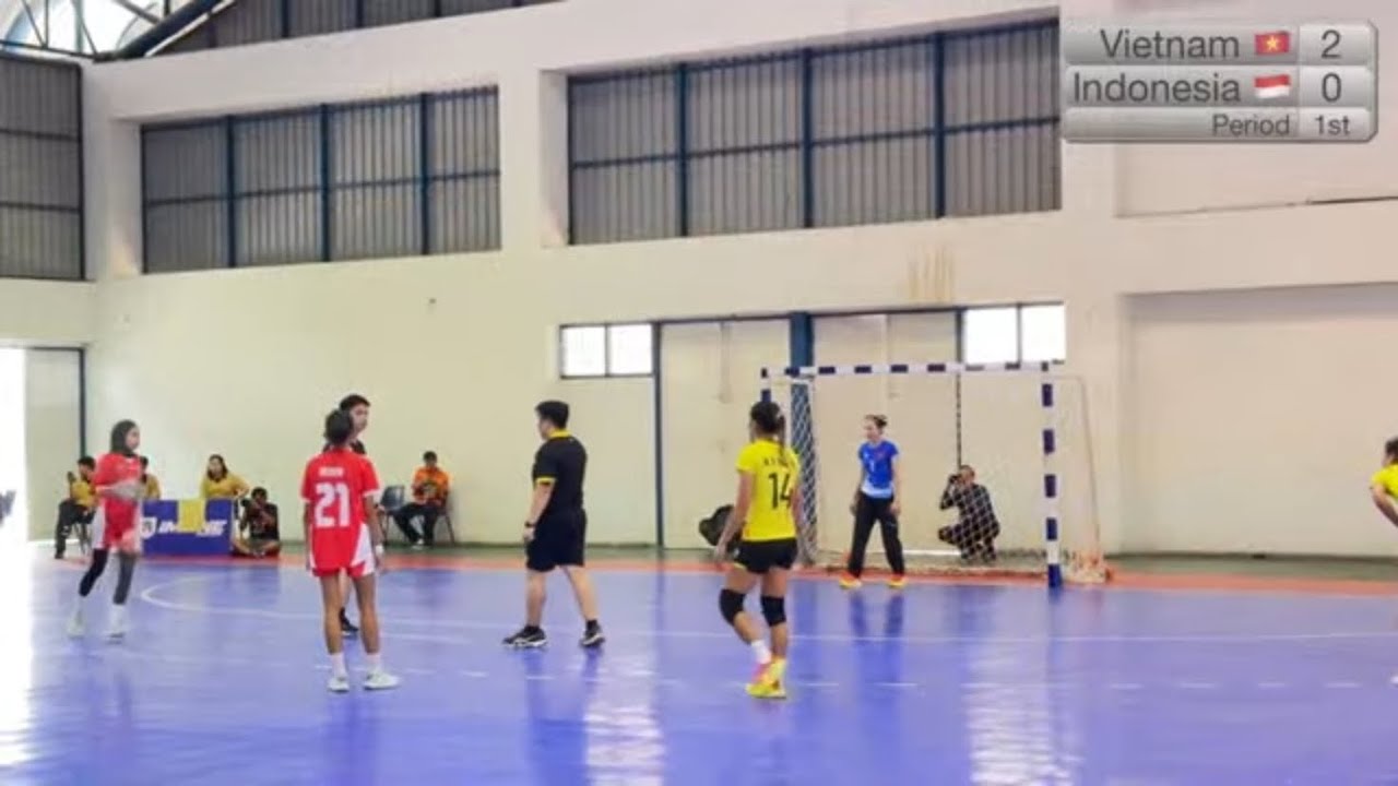 🇻🇳 Vietnam 38 - 23 Indonesia 🇮🇩 | 👩‍🦳 | SEAHAF Handball Championship ...