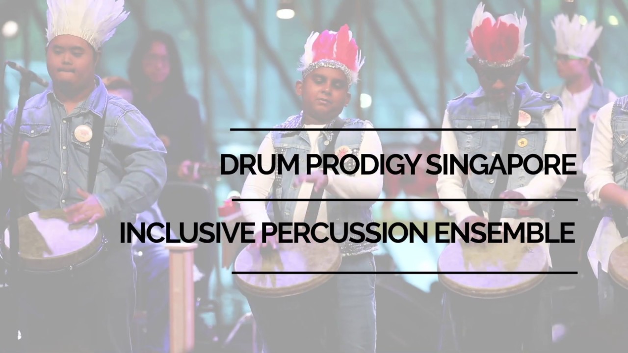 Drum Prodigy Singapore Inclusive Percussion Ensemble - YouTube