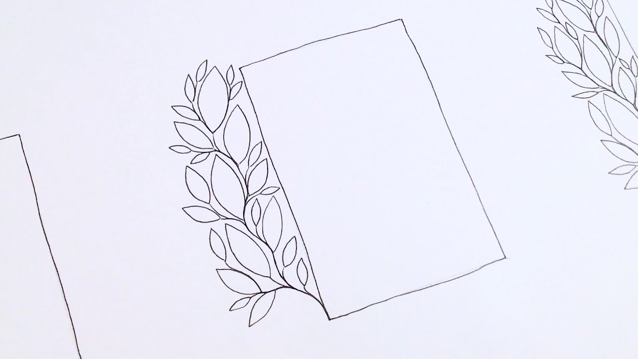 HOW TO DRAW STICKER - DESIGNING STICKERS - ART STICKER - DRAWING LEAVES ...