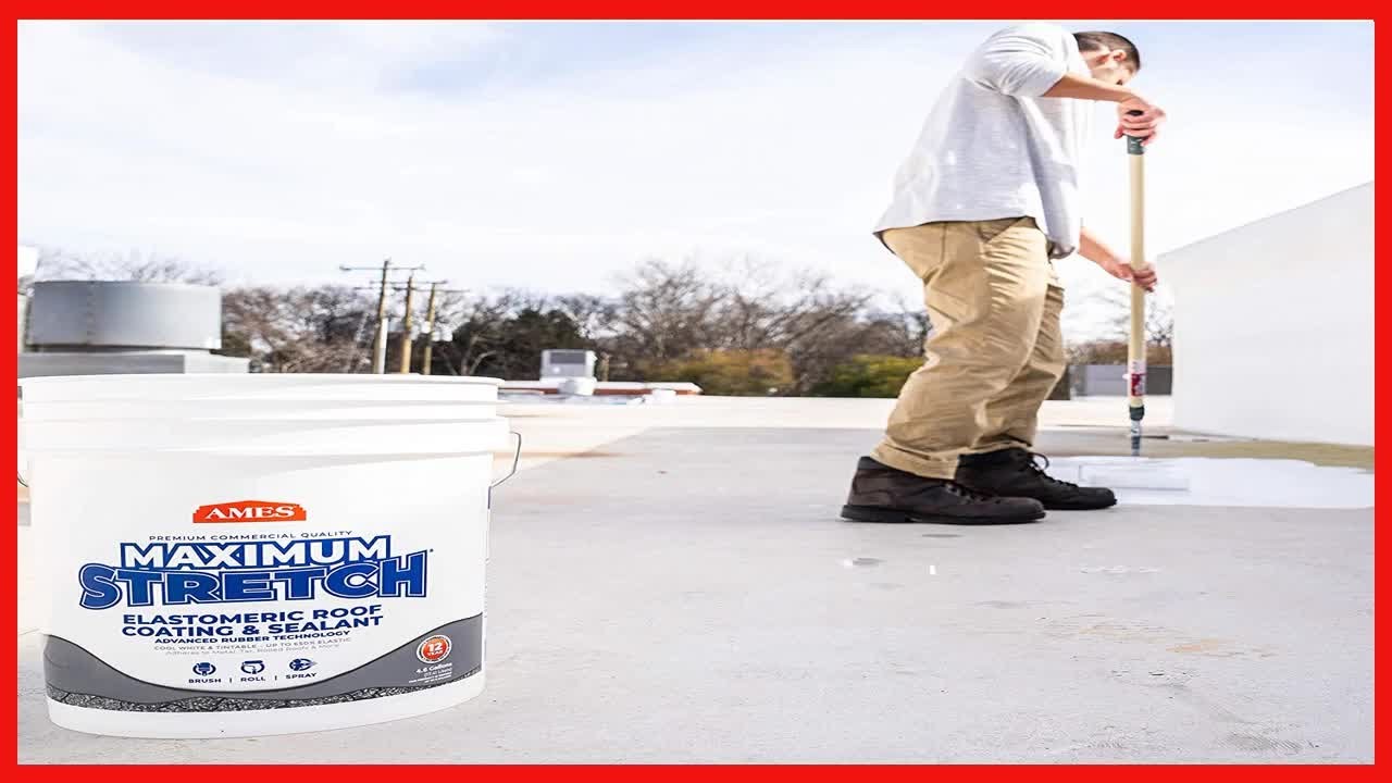 AMES MSS1 Maximum Stretch Roof Coating, 1 Gallon, White - YouTube