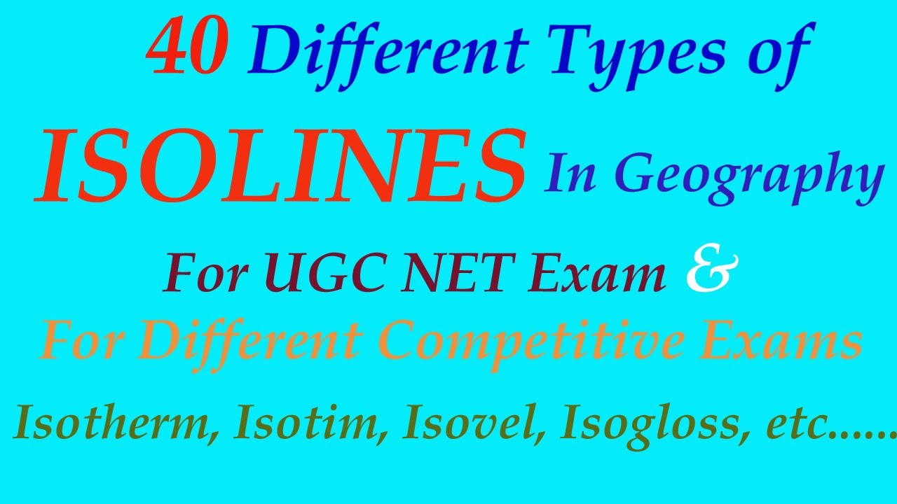 40 Different Types of Isolines in Geography | Explanations & Examples ...