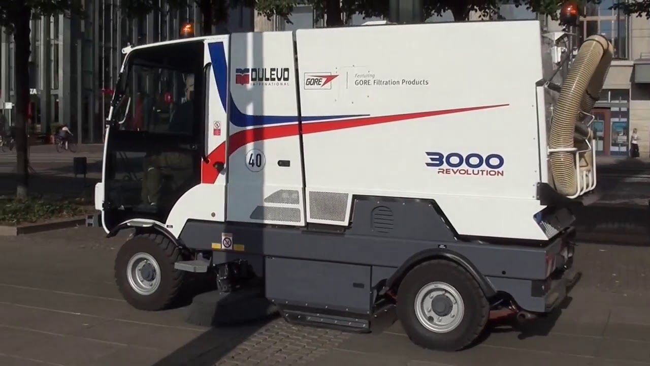 Road Cleaning Machine ,Road Sweeping Machine India - Dulevo 3000 Revolution - YouTube