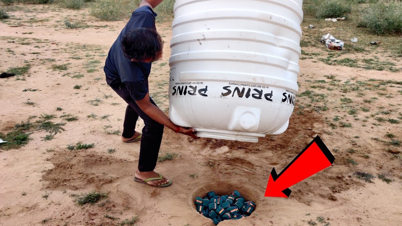 Green VIP vs Water Tank Underground Experiment || Water Tank Fly Or Not ...