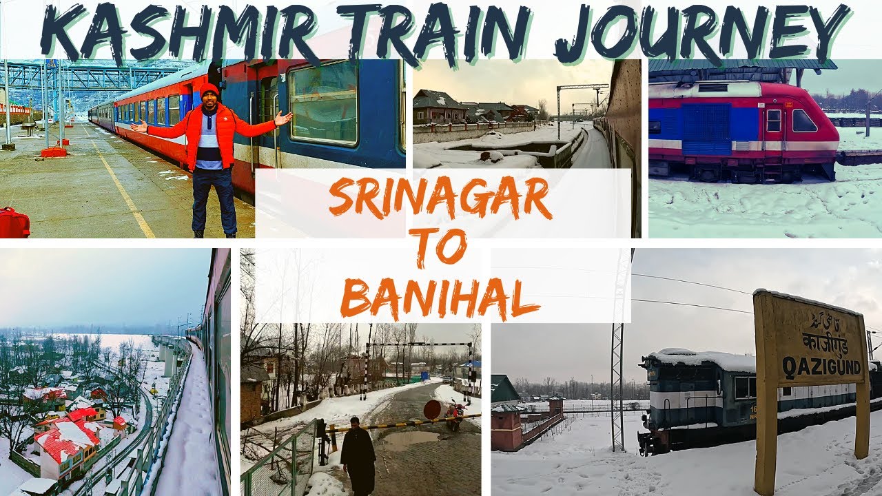 Kashmir Train Journey in Snow | Banihal to Srinagar Train Route | 21 ...