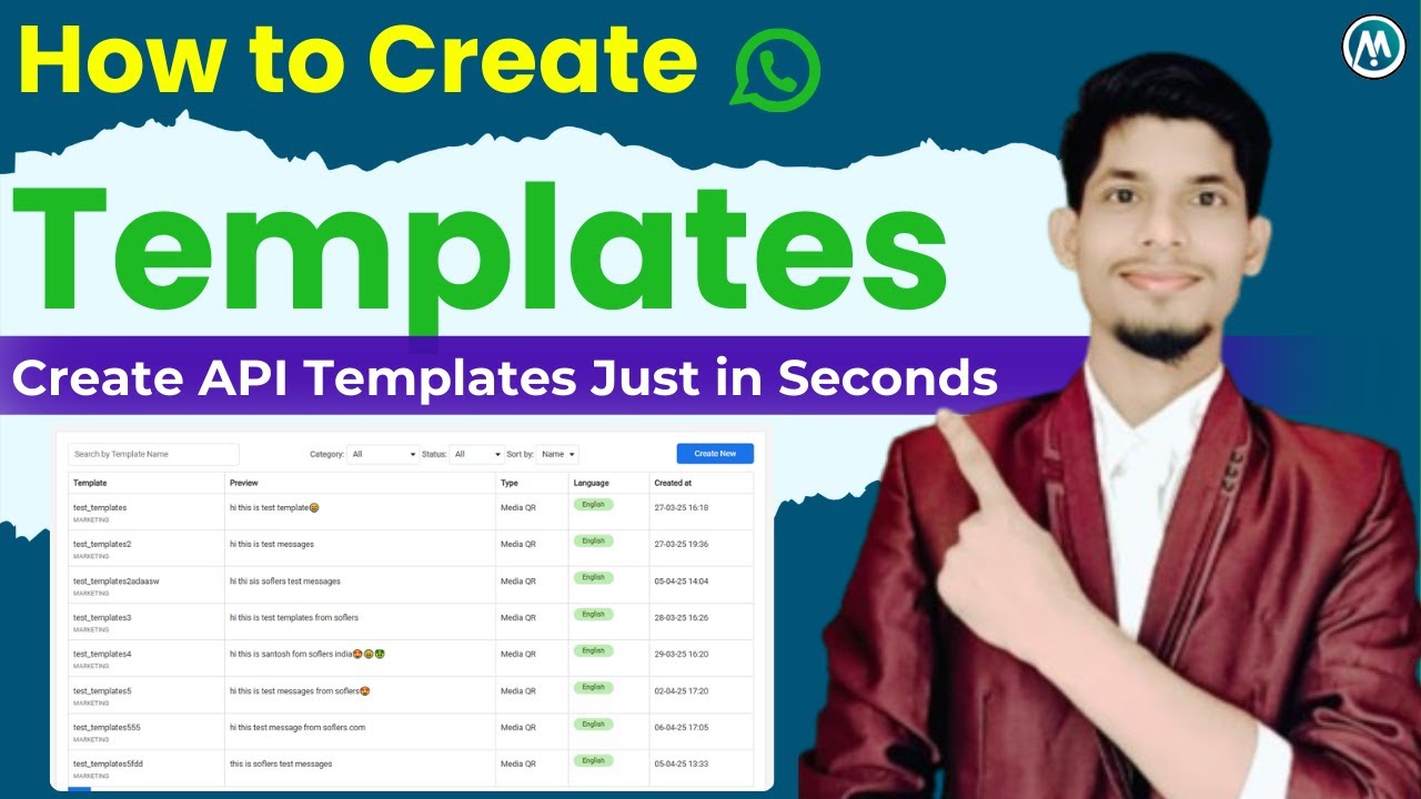 How To Create WhatsApp API Templates | Mittos API Templates - YouTube