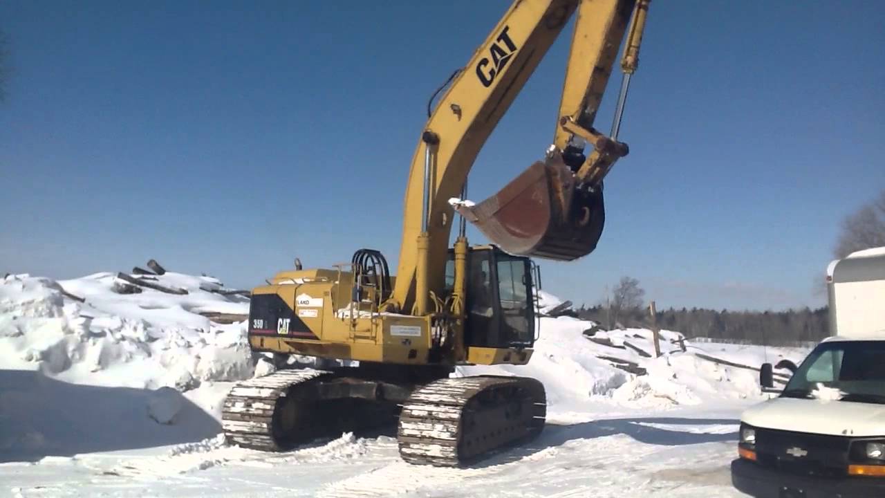 1994 Cat 350L - YouTube