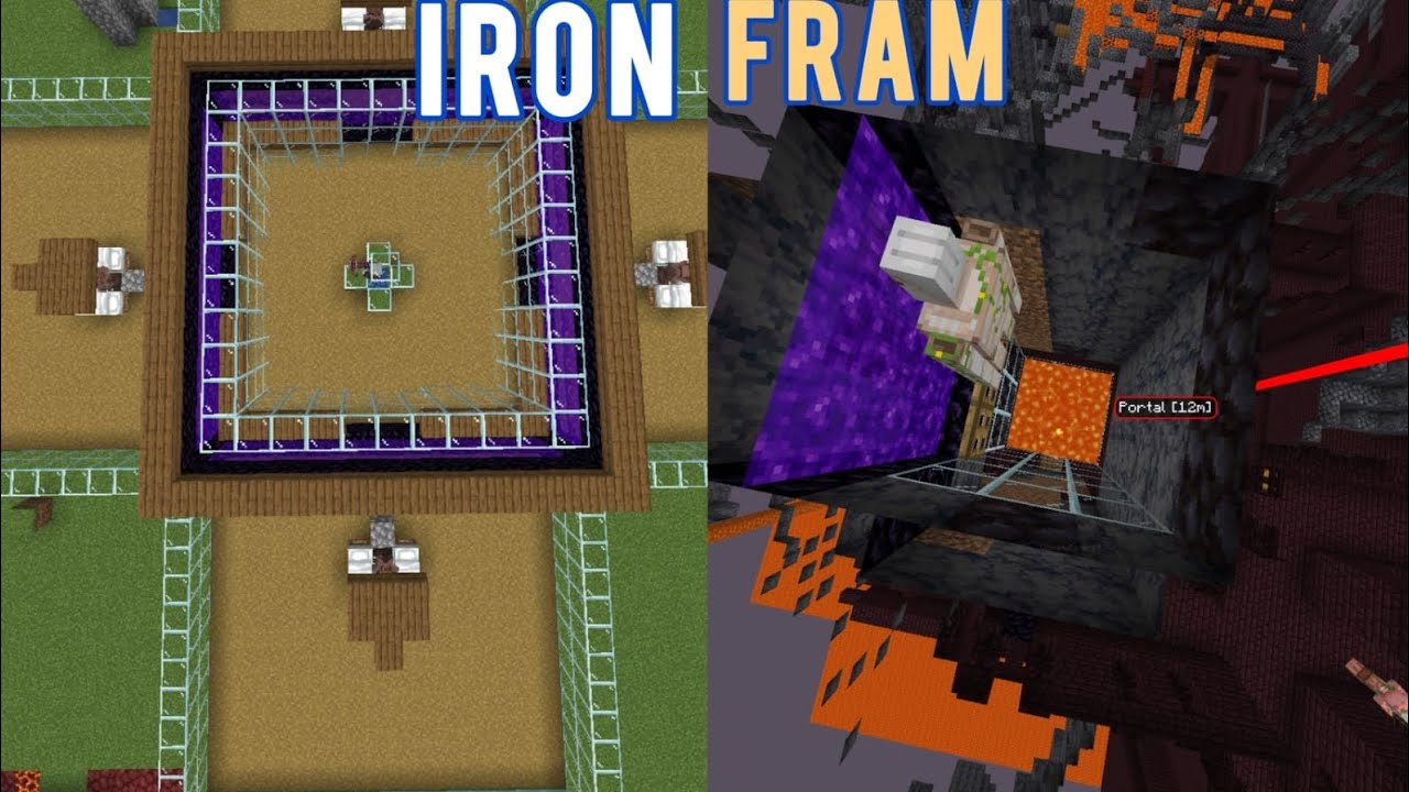 Most efficient iron farm Survival series ep 3 - YouTube