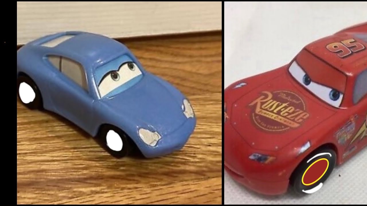 Lightning McQueen And Sally Carrera From Cars Franchise (2006 To 2022 ...