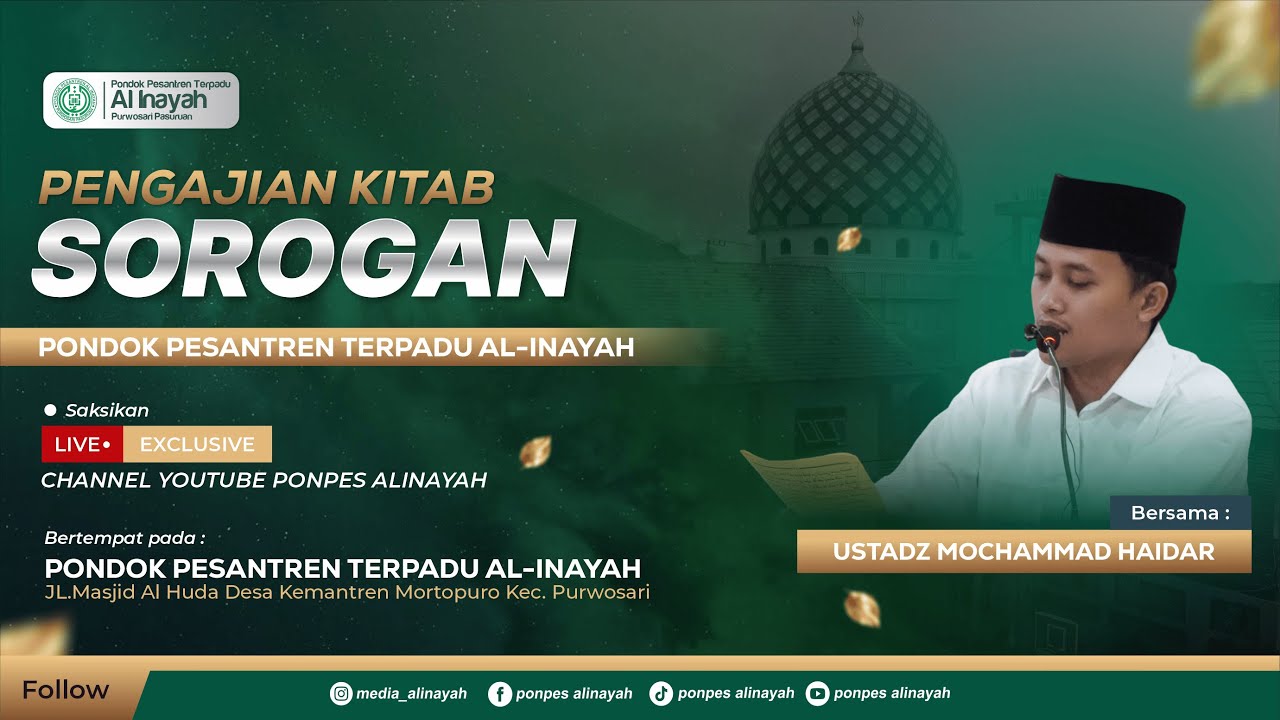 PENGAJIAN KITAB SOROGAN - YouTube