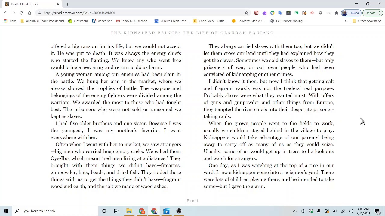 The Kidnapped Prince: The Life of Olaudah Equiano - Chapter Two ...