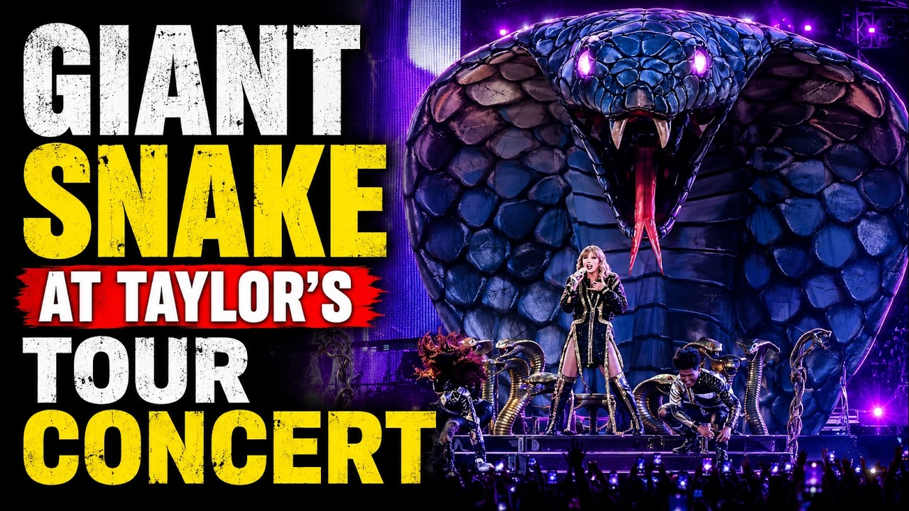 Giant Snake At Taylor's Tour Concert - YouTube