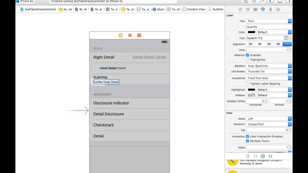 [Silent iOS 007-02] Style configuration for UITableViewCell - YouTube