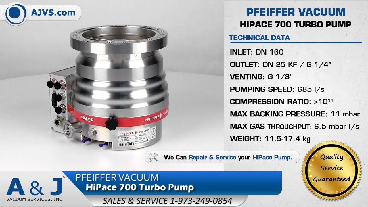 Pfeiffer Vacuum HiPace 700 Turbo Pump - YouTube