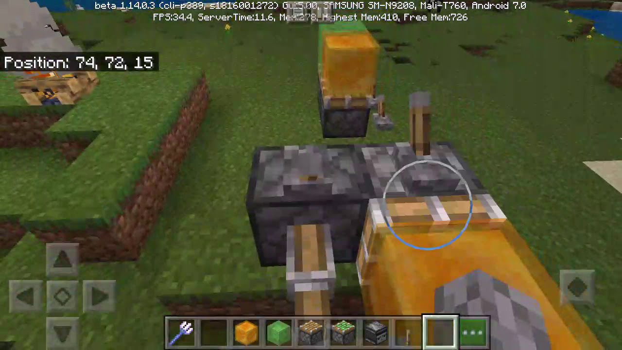 slime block bug in minecraft bedrock edition - YouTube