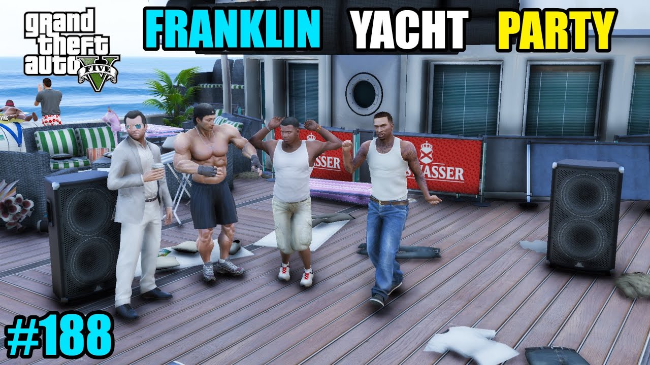 GTA 5 : FRANKLIN BIRTHDAY PARTY | techno gamerz gta 5 #188 - YouTube