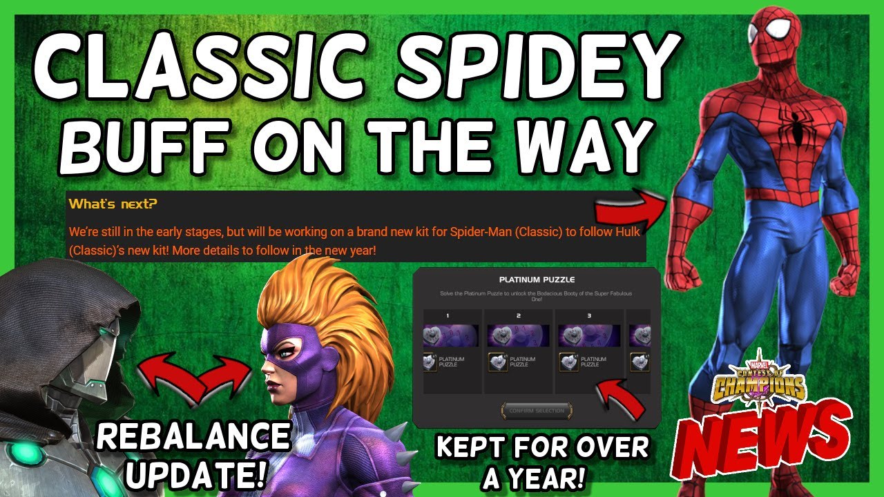 Classic Spidey Buff on the Way | Titania & Tech Doom Rebalance | New ...
