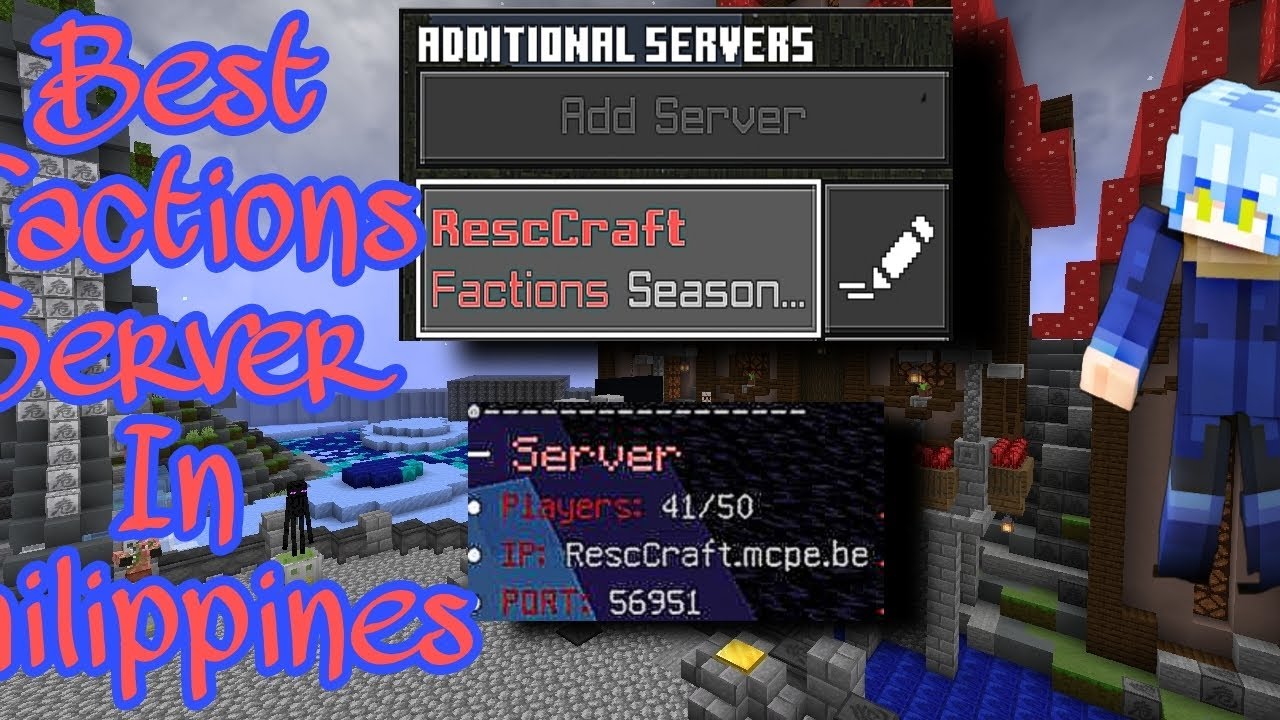 Best Factions Server In Philippines || 1.19+ Version || Bedrock Edition ...