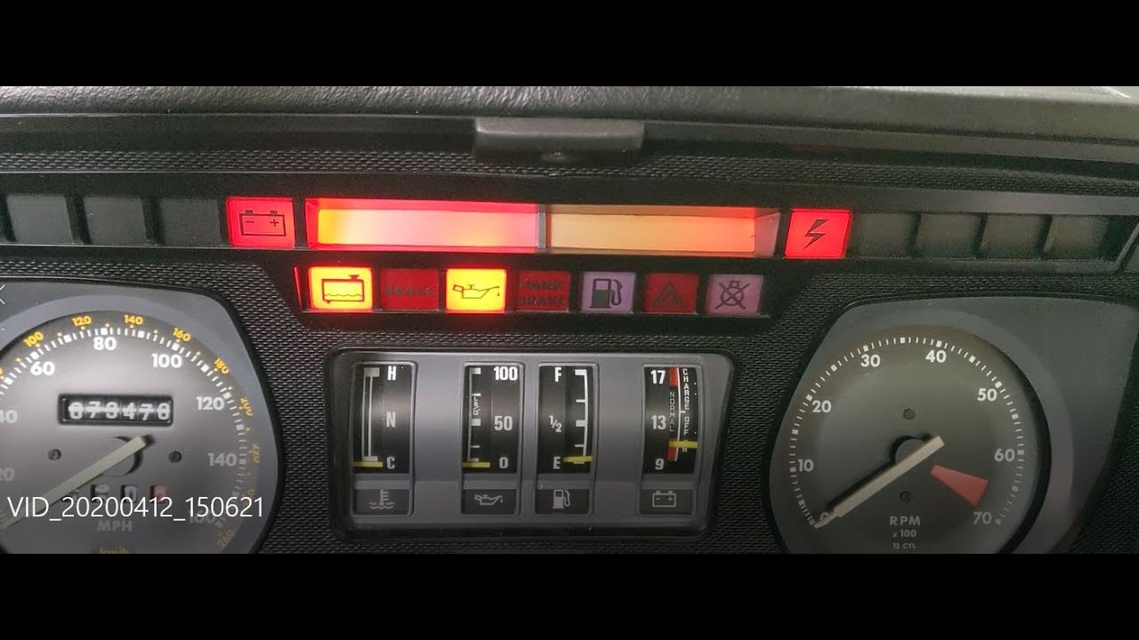XJ-S Coupe Instrument Cluster removal and LED warning light swap - YouTube