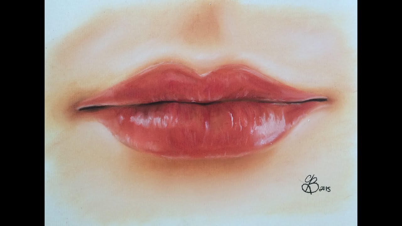 HOW TO: Working in Chalk Pastel | "Lips" - YouTube