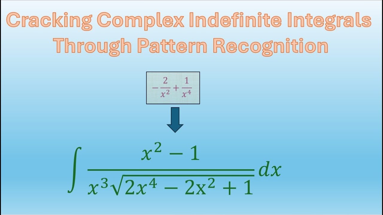 Crack Challenging #jee indefinite #integrations problems - pattern ( -2/x^2 + 1/x^4 ) - YouTube