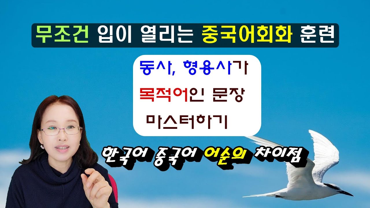 입이 열리는 중국어회화 동사형용사를 목적으로 하는 문장 마스터하기 중국어어순 청주중국어 청주중국어학원 청주중국어회화