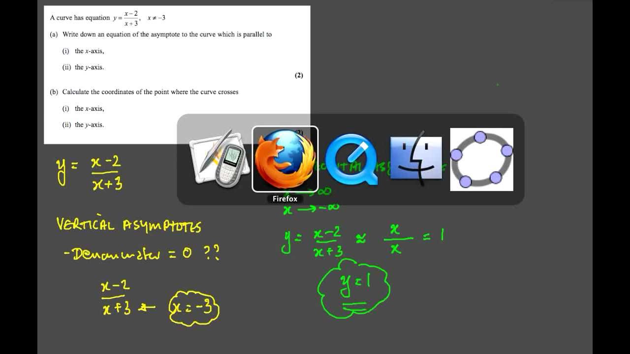 Asymptotes - tutorial and problem 1 - YouTube