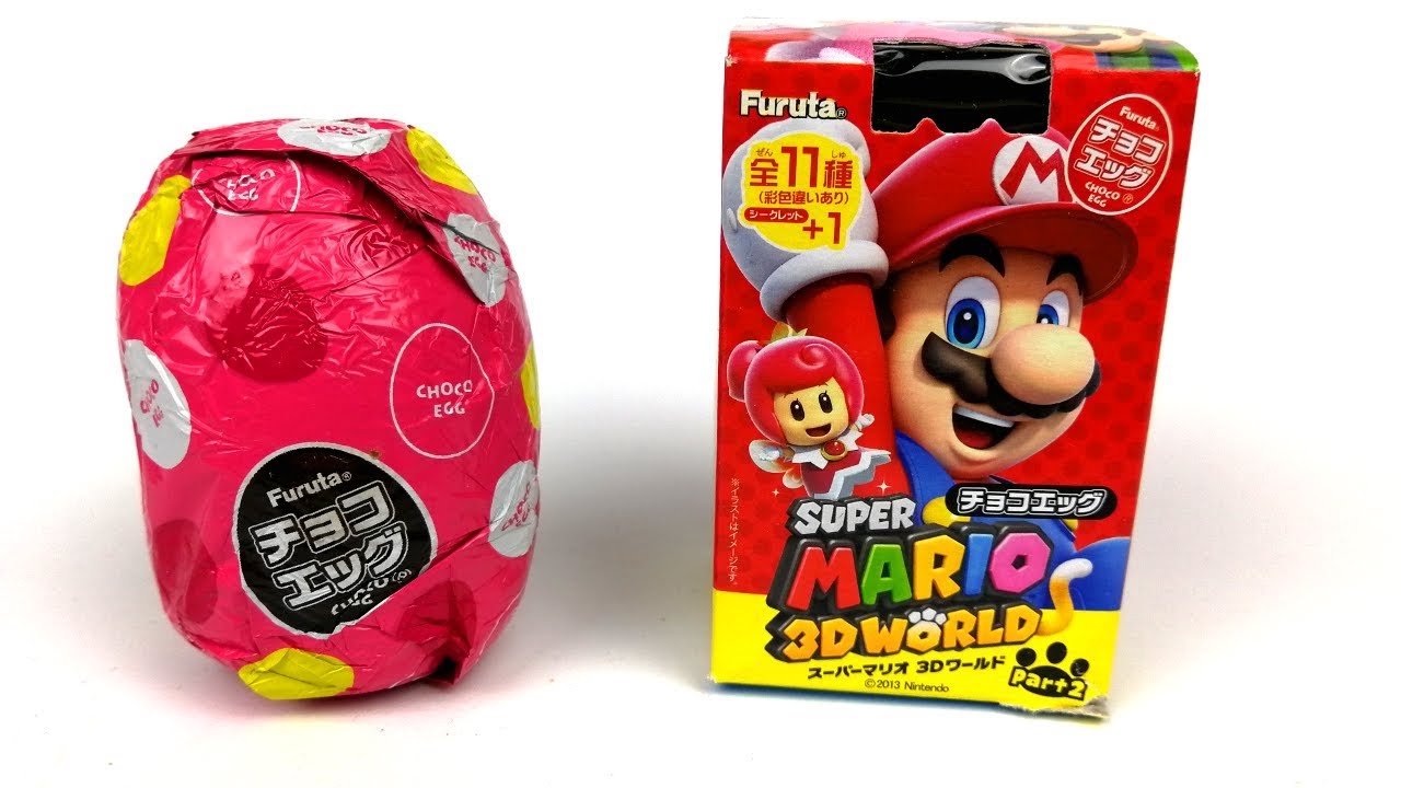 Super Mario 3d Wörld choco Surprise Egg Furuta Kinder Surprise Egg # ...