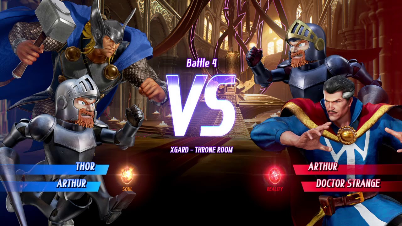 MARVEL VS. CAPCOM: INFINITE Thor & Arthur Playthrough - YouTube