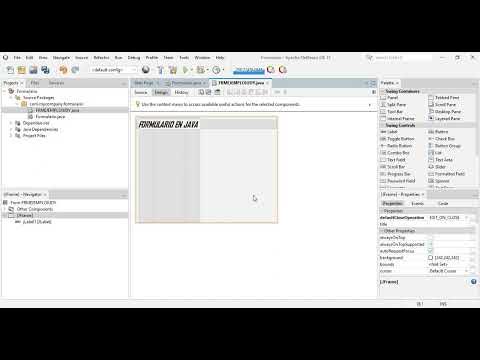FORMULARIO EN NETBEANS JAVA - YouTube
