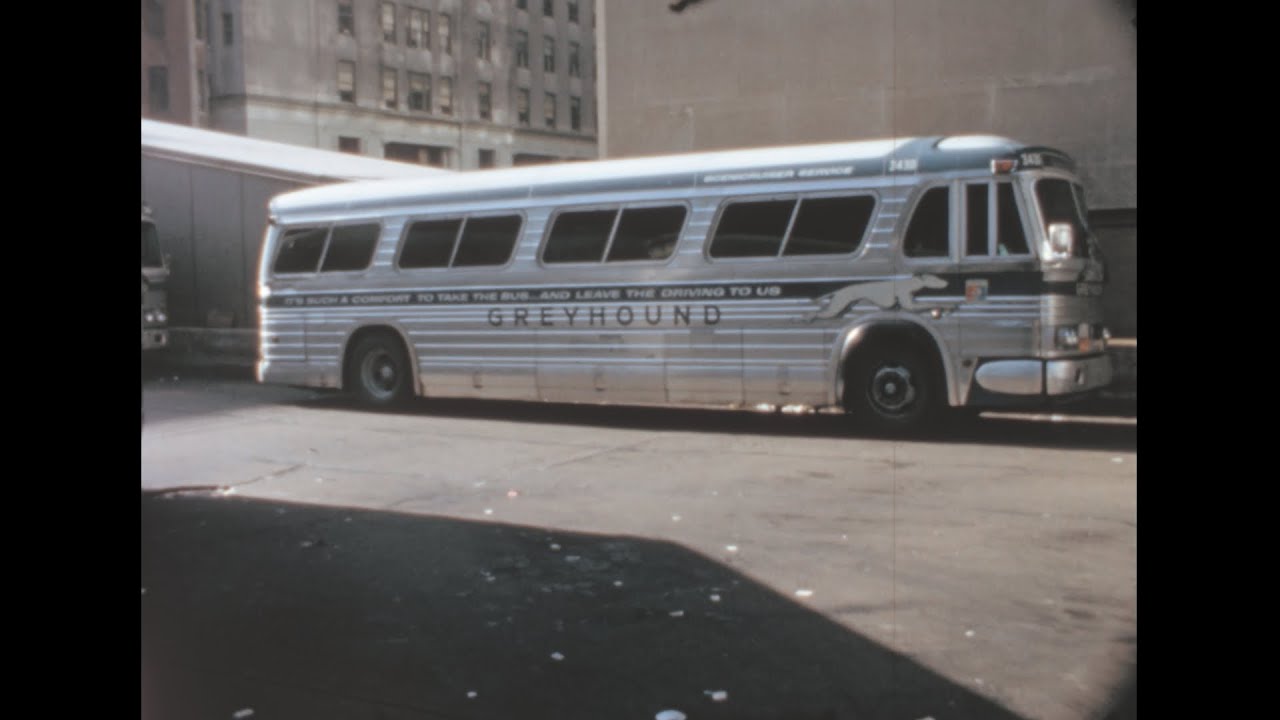 Americana 1960s: the Greyhound Bus archive footage - YouTube