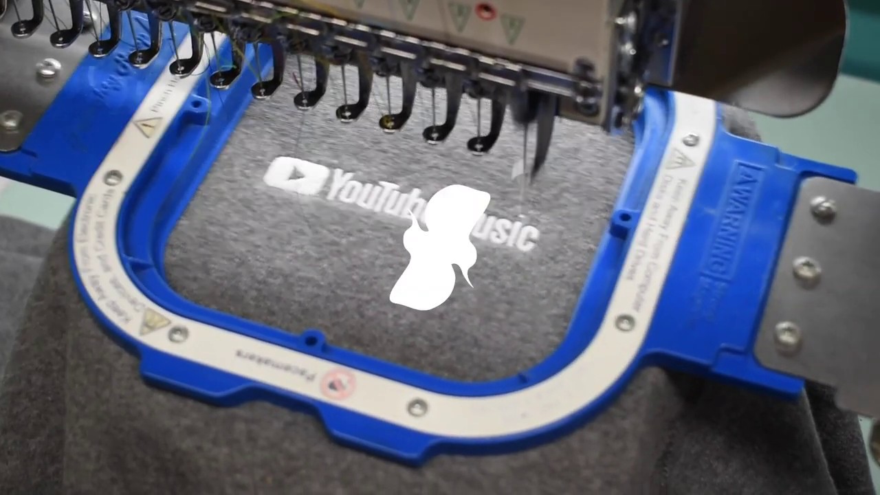 Company Apparel Embroidery | Ninja Stitch x YouTube Music - YouTube