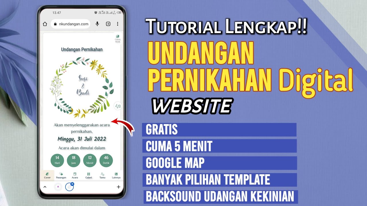 Cara Membuat Undangan Pernikahan Digital Website Gratis - YouTube