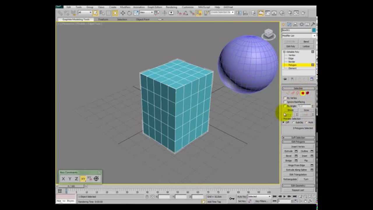 Sub-Object Polygon - 3Ds Max - YouTube