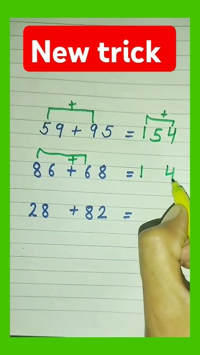 Addition tricks #inverted numbers sum #maths #shorts #mathshorts#mathscam - YouTube