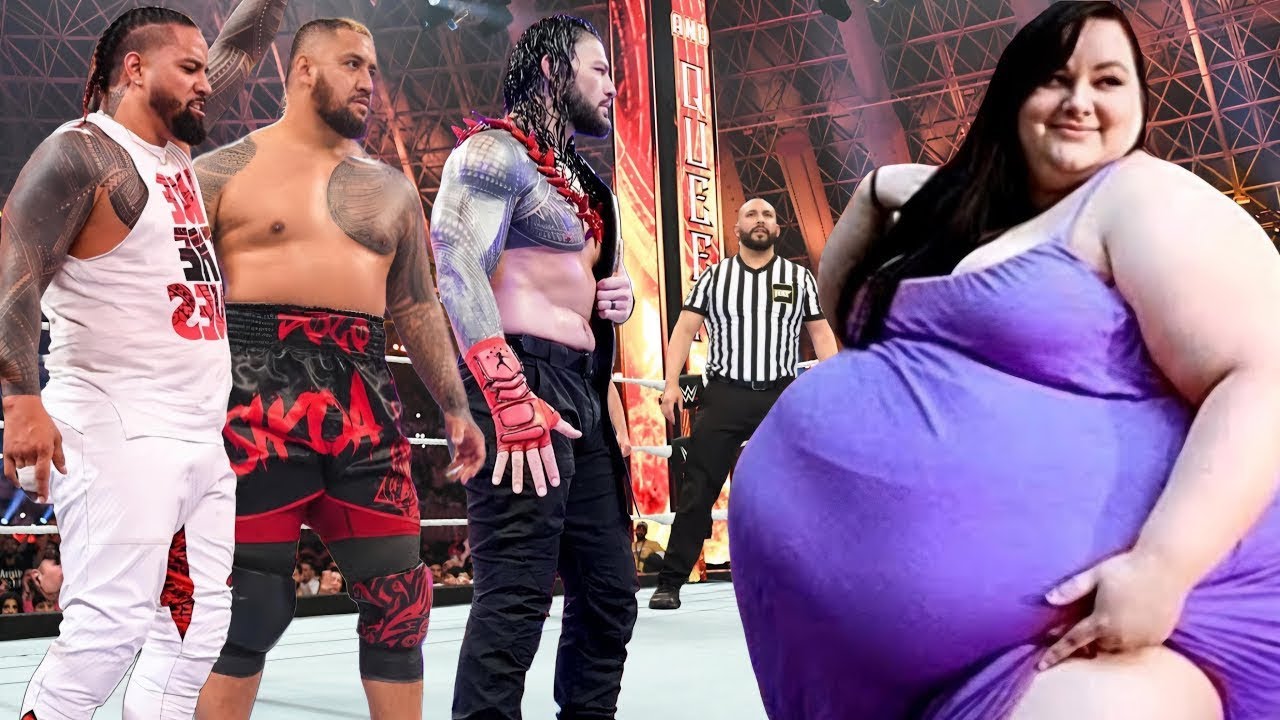 Fat Babina vs. The Bloodline ( Solo Sikoa, Jimmy Uso $ Roman Reigns ...
