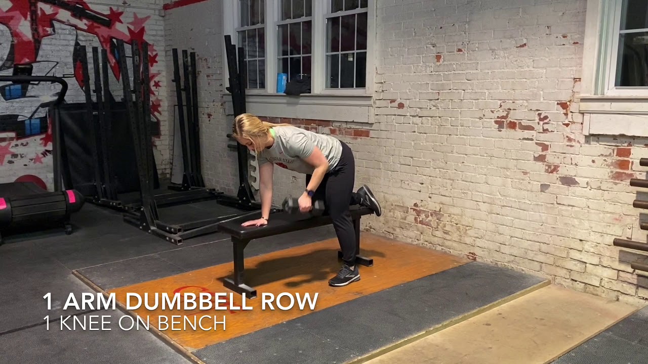 1 Arm Dumbbell Row: On Bench - YouTube