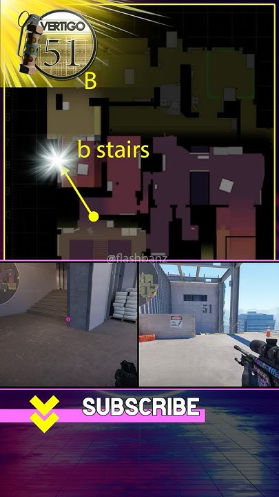 Vertigo Flash B Stairs #cs2 #csgo #counterstrike #Shorts - YouTube