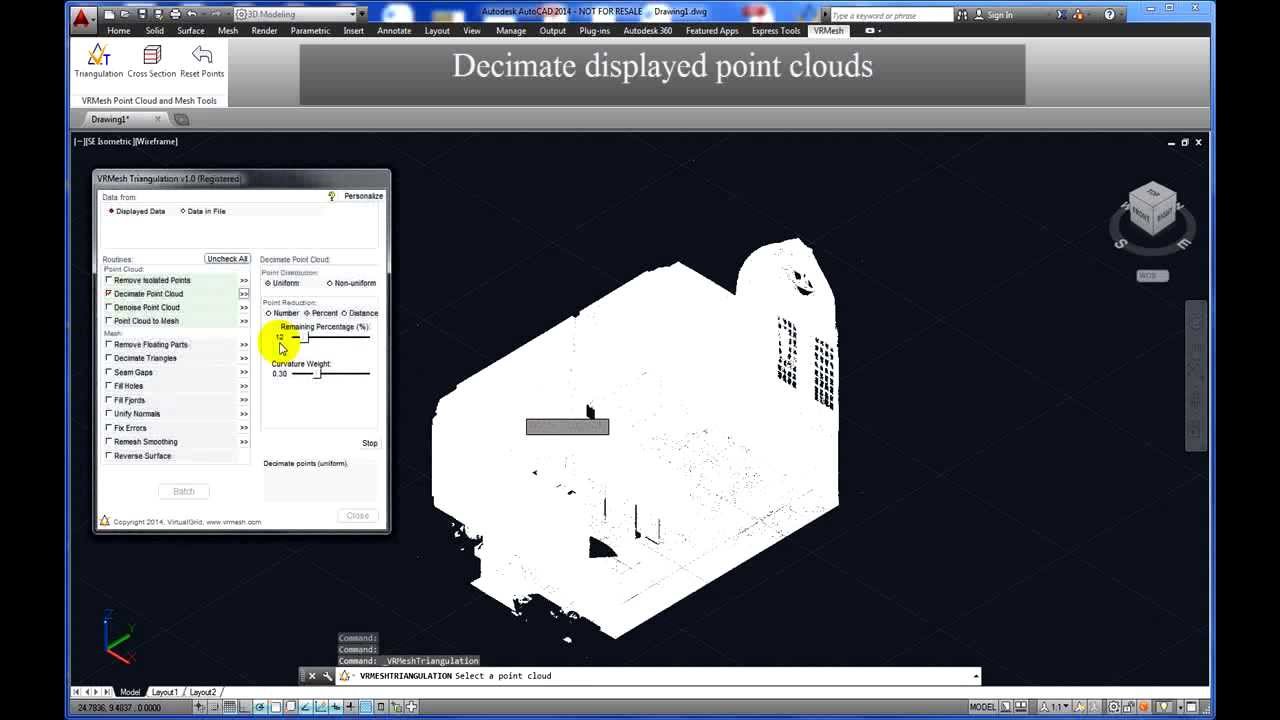Point Cloud Decimation for AutoCAD 2014 - YouTube