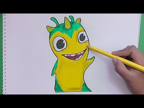 Como dibujar y pintar a Slugterra Geoshard (Bajoterra) - How to draw ...