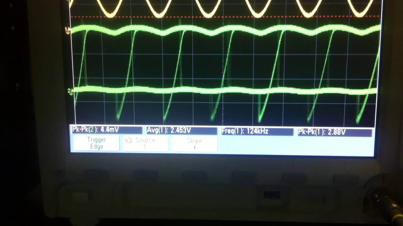Rolling Waveforms on Oscilloscope - YouTube