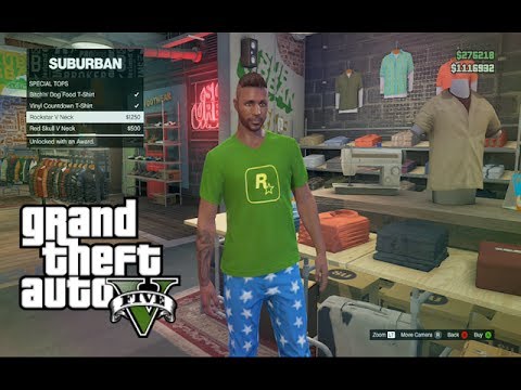 GTA 5 Online: Rare DLC Clothes! Get the Secret & Exclusive "Rockstar T ...