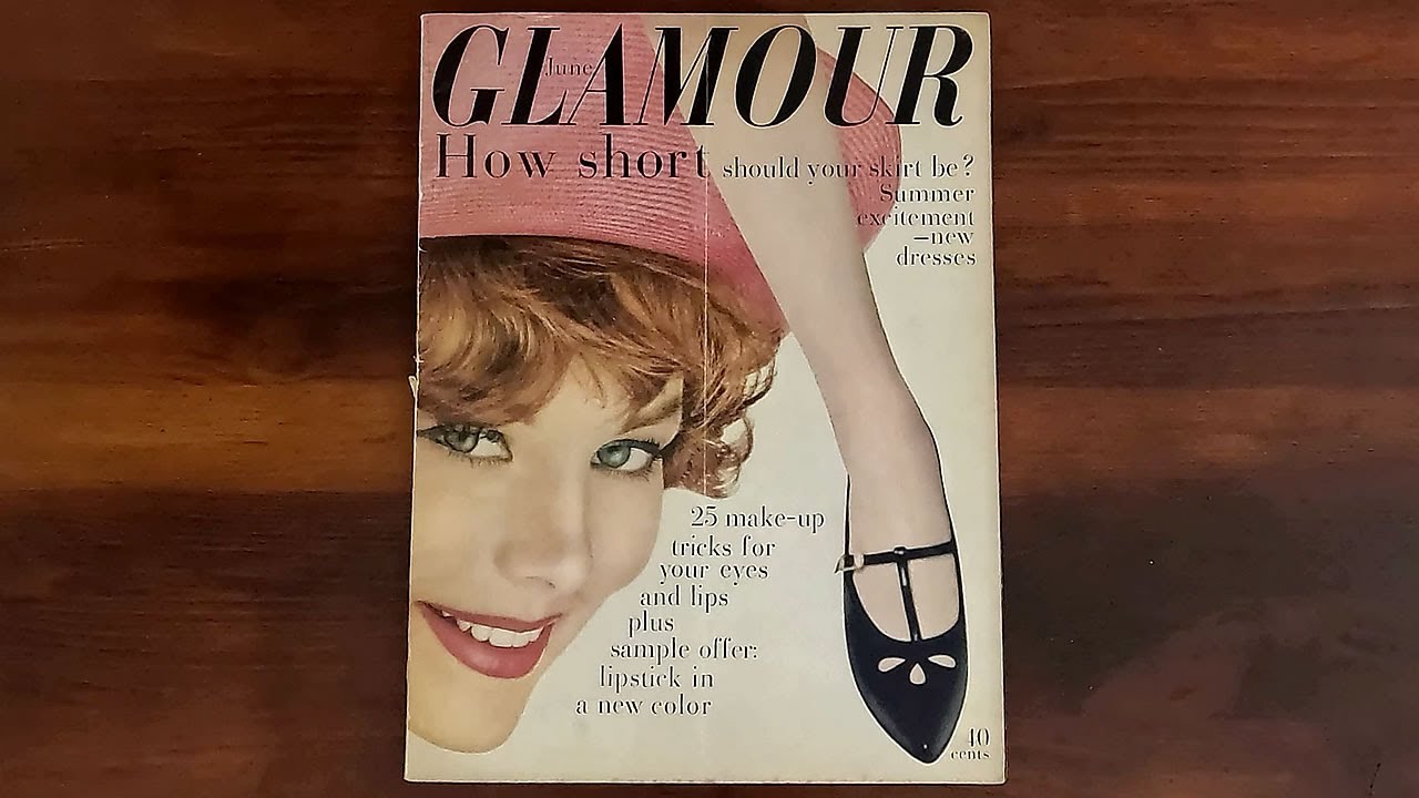 Glamour June 1958 Summer Dresses | ASMR Magazine Flip Through - YouTube