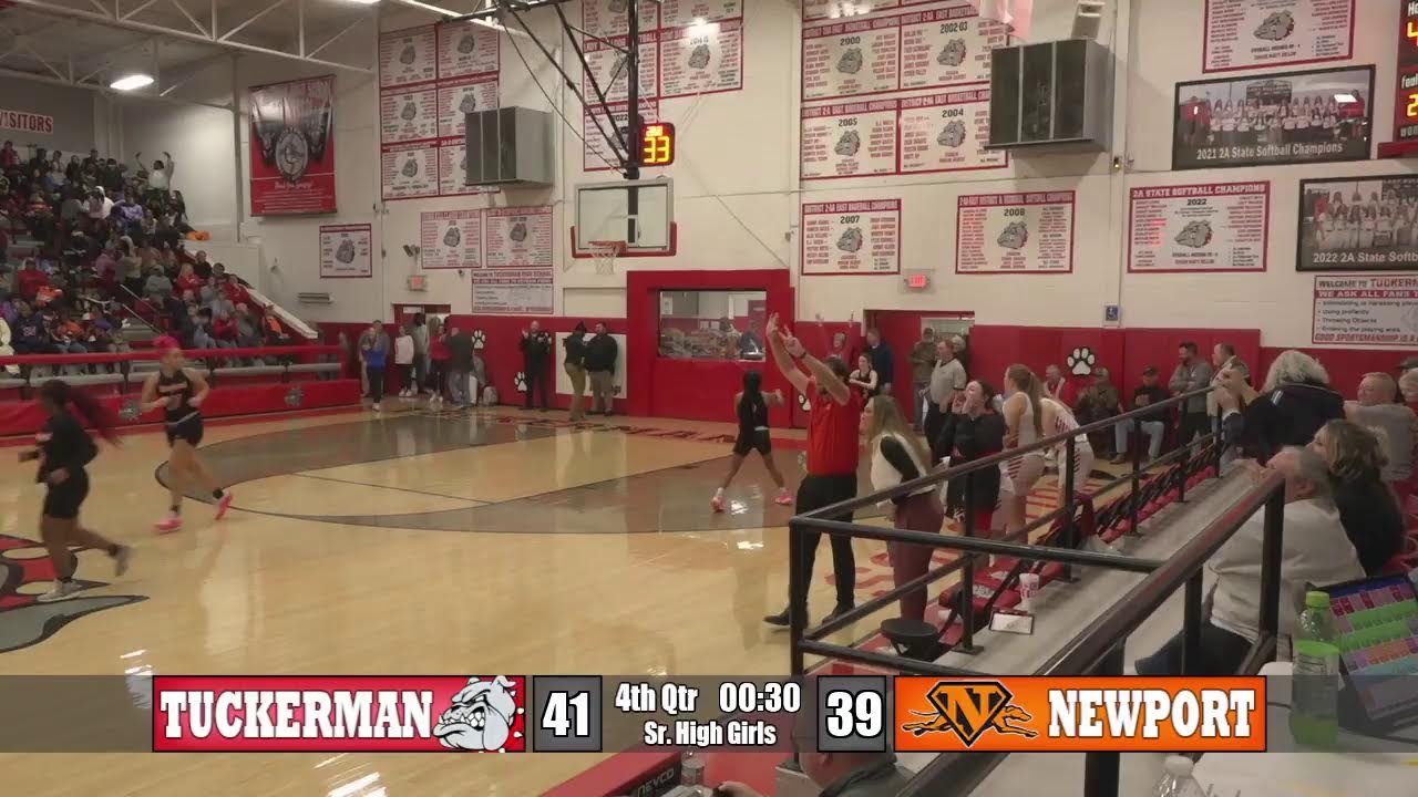 Newport Greyhounds at Tuckerman Bulldogs Sr. High Girls 2024 - YouTube